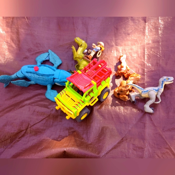 Fisher-Price | Toys | Imaginext Jurassic Park World Car And Dinosaurs ...